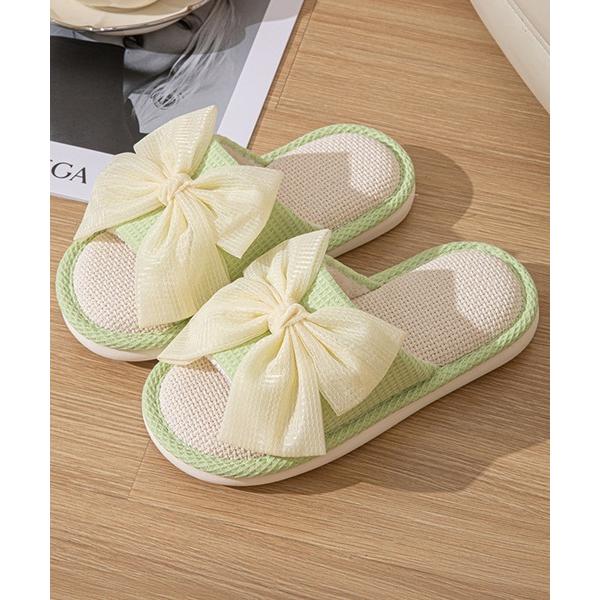『タイムセール実施中』ZOZO問い合わせ番号:93994618ショップ:Lace Ladies，レースレディースブランド:Lace Ladies，レースレディース商品名:ワッフル リボン オープン フラット スリッパカテゴリ:インテリア&g...