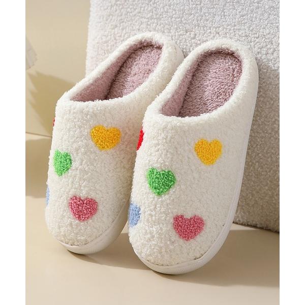 『タイムセール実施中』ZOZO問い合わせ番号:93994625ショップ:Lace Ladies，レースレディースブランド:Lace Ladies，レースレディース商品名:カラフル モチーフ柄 ボア スリッパ ルームシューズカテゴリ:インテリ...