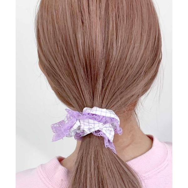 『タイムセール実施中』ZOZO問い合わせ番号:93994689ショップ:Teem Store，チームストアブランド:推し活さぽちゃん，オシカツサポチャン商品名:ギンガムチェックフリルシュシュカテゴリ:ヘアアクセサリー>シュシュブランド...