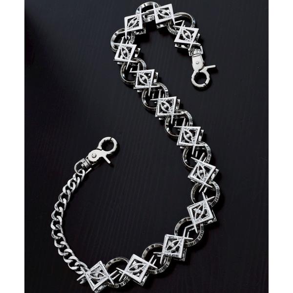ZOZO問い合わせ番号:93995623ショップ:A'GEM/9 × .kom，エージェムナインブランド:REFLEM，レフレム商品名:「REFLEM/レフレム」Thorn eye 2WAYウォレットチェーンカテゴリ:財布/小物>ウォ...