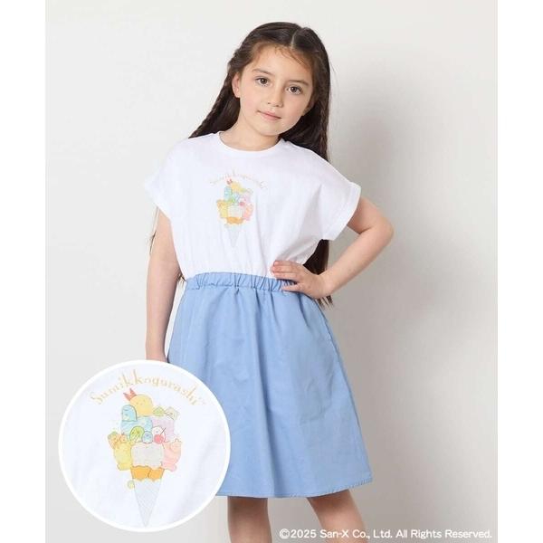 『セール実施中』ZOZO問い合わせ番号:94026549ショップ:a.v.v，アー・ヴェ・ヴェブランド:a.v.v，アーヴェヴェ商品名:[100-140]すみっコぐらしドッキングワンピースカテゴリ:ワンピース/ドレス>ワンピースブラン...