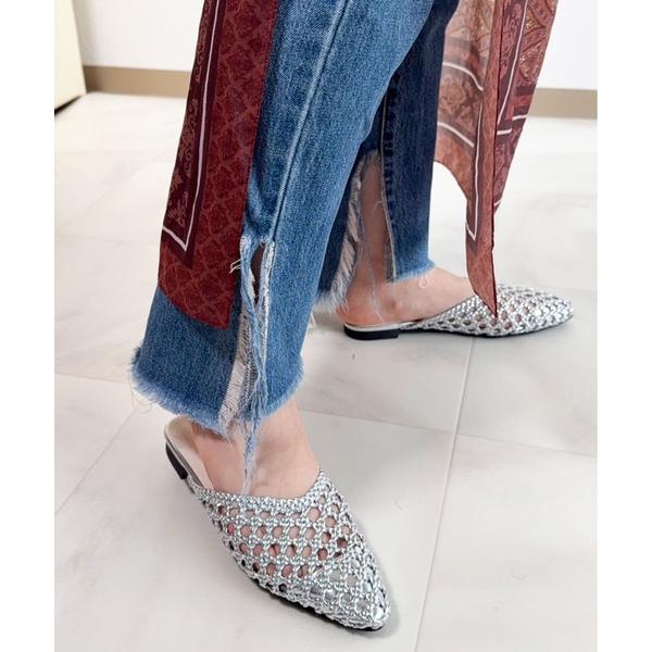 『タイムセール実施中』ZOZO問い合わせ番号:94027520ショップ:FUNALIVE，ファンアライブブランド:lus.，ラスドット，FUNALIVE，ファンアライブ商品名:lus. メッシュ編みミュールサンダルカテゴリ:シューズ>...