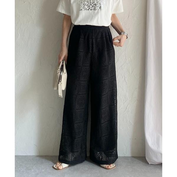 『セール実施中』ZOZO問い合わせ番号:94029990ショップ:wears，ウェアーズブランド:She's Closet，シーズクローゼット商品名:セミワイドブロックレースロングパンツカテゴリ:パンツ>その他パンツブランド品番:ZE...