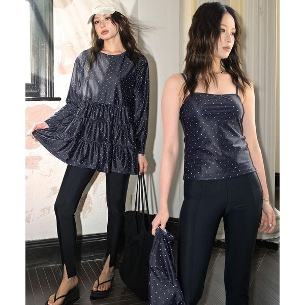 ※このアイテムは返品・交換対象外商品です。ZOZO問い合わせ番号:94030400ショップ:OSYAREVO，オシャレボブランド:OSYAREVO，オシャレボ商品名:水着 レディース 体型カバー ラッシュガード  4点セット 紫外線カット率...