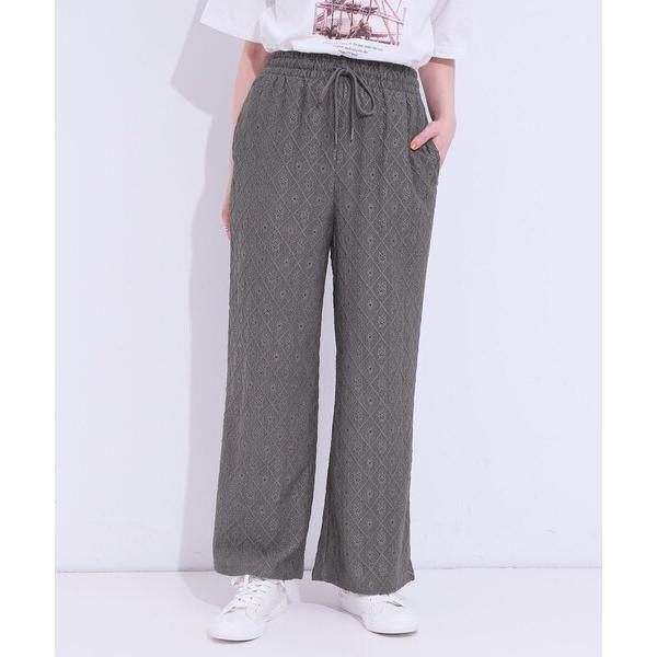 『タイムセール実施中』ZOZO問い合わせ番号:94030416ショップ:SHOO・LA・RUE，シューラルーブランド:Cutie Blonde，キューティーブロンド商品名:幾何学レース調 イージーパンツカテゴリ:パンツ>その他パンツブ...