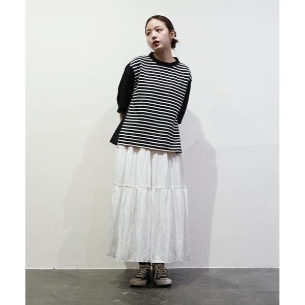 『セール実施中』ZOZO問い合わせ番号:94060837ショップ:COMMON WARE，コモンウェアブランド:vent blanc，ヴァンブラン商品名:vent blanc ヴァンブラン ダイドティアードスカートカテゴリ:スカート>...