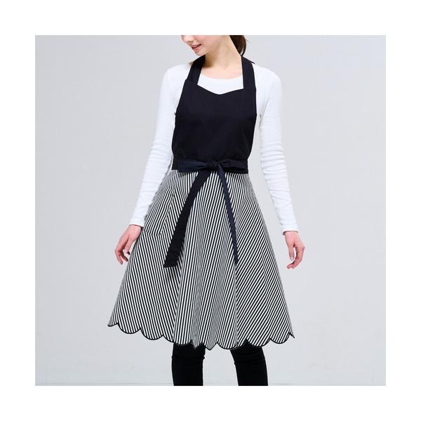 ZOZO問い合わせ番号:94061036ショップ:Francfranc，フランフランブランド:Francfranc，フランフラン商品名:スカラップ フルエプロン  ブラックカテゴリ:食器/キッチン>エプロンブランド品番:1104080...