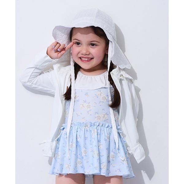 『セール実施中』ZOZO問い合わせ番号:94061389ショップ:petit main，プティマインブランド:petit main，プティマイン商品名:【SWIM】フリルラッシュガードカテゴリ:水着/着物・浴衣>ラッシュガードブランド...