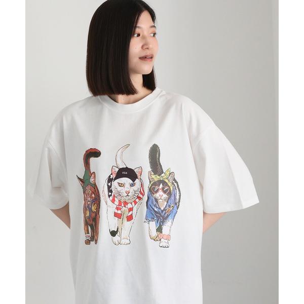 『タイムセール実施中』ZOZO問い合わせ番号:94096248ショップ:ARCADE，アーケードブランド:CORISCO，コリスコ，ARCADE，アーケード商品名:度詰め天竺 アニマル前後 プリント 半袖Tシャツ 犬 猫 ドッグ キャットカ...