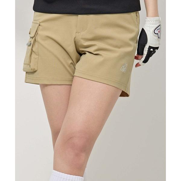 『タイムセール実施中』ZOZO問い合わせ番号:94096524ショップ:TopIsm，トップイズムブランド:TopIsm，トップイズム商品名:ゴルフウェア ゴルフハーフパンツ サイドカーゴポケット ストレッチ ショートパンツ ロゴ刺繍 レデ...