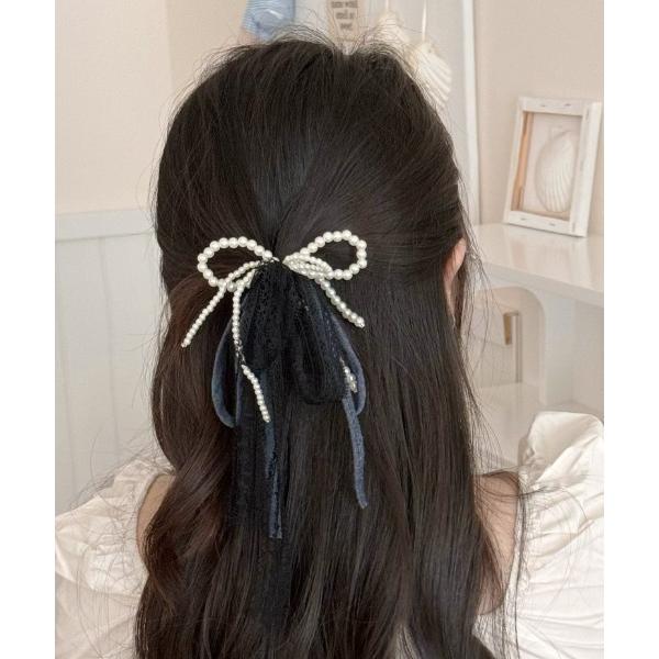 『セール実施中』ZOZO問い合わせ番号:94096536ショップ:TONE，トーンブランド:TONE SELECT GOODS，トーンセレクトグッズ商品名:【urge select】パール×レース リボン バレエコア ヘアゴムカテゴリ:ヘア...