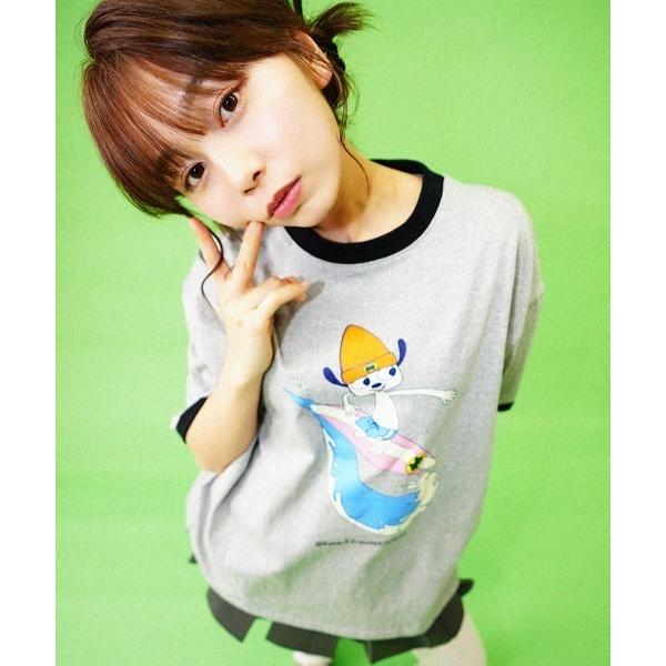 ZOZO問い合わせ番号:94096597ショップ:L.H.P，エルエイチピーブランド:L.H.P，エルエイチピー商品名:Parappa The Rapper/パラッパラッパー/プリント リンガー半袖 TEEカテゴリ:トップス>Tシャツ...