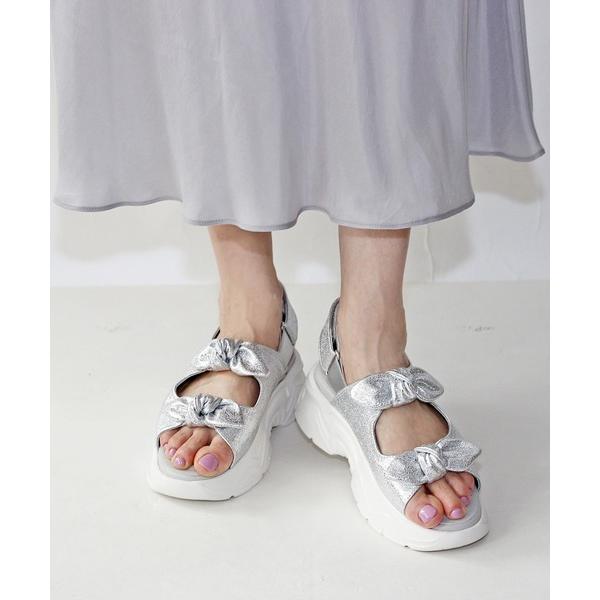 『タイムセール実施中』ZOZO問い合わせ番号:94096713ショップ:Fin，フィンブランド:Fin，フィン商品名:ダブルリボン厚底ベルクロスポーツサンダル【低反発スポンジ入り】カテゴリ:シューズ>サンダルブランド品番:252099...