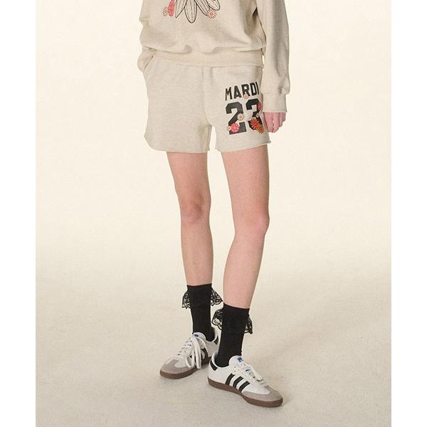 ZOZO問い合わせ番号:94096925ショップ:Mardi Mercredi，マルディメクルディブランド:Mardi Mercredi，マルディメクルディ商品名:SWEAT SHORTS NUMERO 23カテゴリ:パンツ>スウェッ...