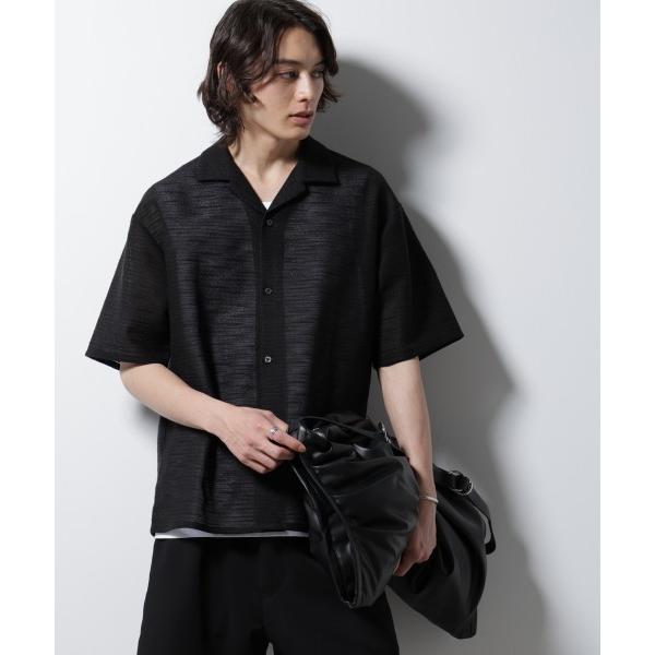 『セール実施中』ZOZO問い合わせ番号:94098198ショップ:NANO universe，ナノユニバースブランド:NANO universe，ナノユニバース商品名:スラブラメ オープンカラーシャツカテゴリ:トップス>シャツ/ブラウ...