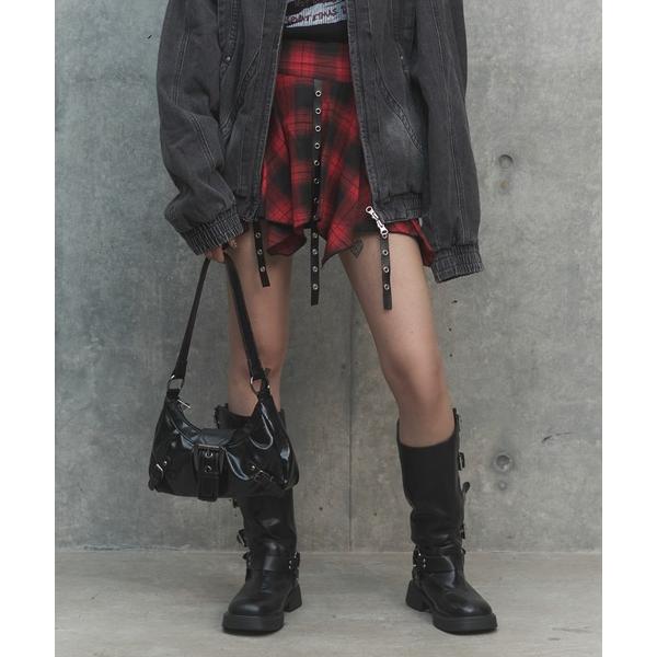 『セール実施中』ZOZO問い合わせ番号:94098498ショップ:WEGO，ウィゴーブランド:Figments，フィグメンツ，WEGO，ウィゴー商品名:パンクイレヘムチェックスカパンカテゴリ:スカート>スカートブランド品番:FG25S...