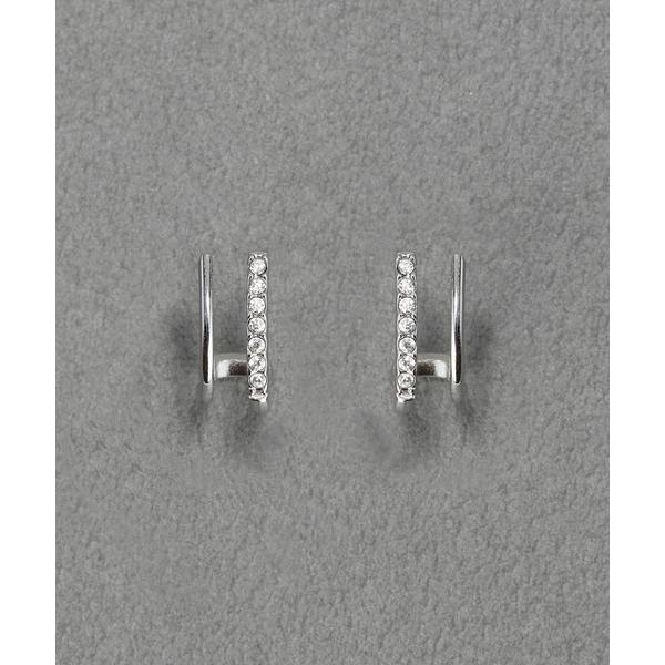 ※このアイテムは返品・交換対象外商品です。ZOZO問い合わせ番号:94098625ショップ:JEWEL ADDICT，ジュエルアディクトブランド:Phoebe，フィービィー商品名:【金属アレルギー対応】メタル×ビジュー2ラインピアス/サージ...