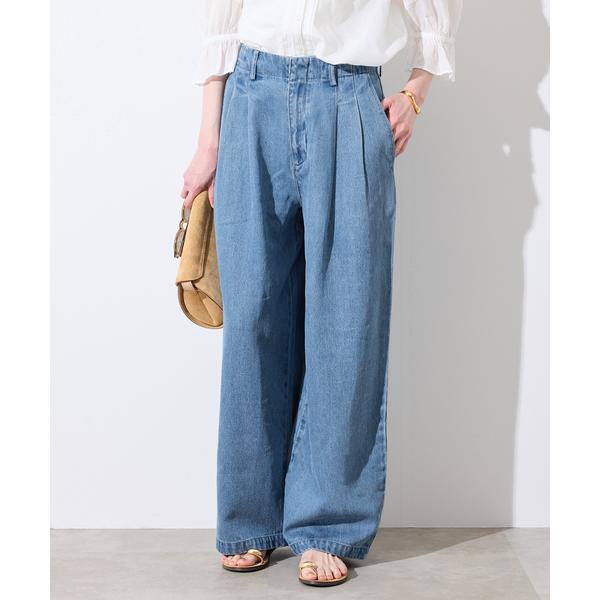 ZOZO問い合わせ番号:94099008ショップ:IENA，イエナブランド:SLOBE IENA，スローブイエナ商品名:《4サイズ展開/追加3》LEDENIM TUCK TROUSERデニムカテゴリ:パンツ>デニムパンツブランド品番:...