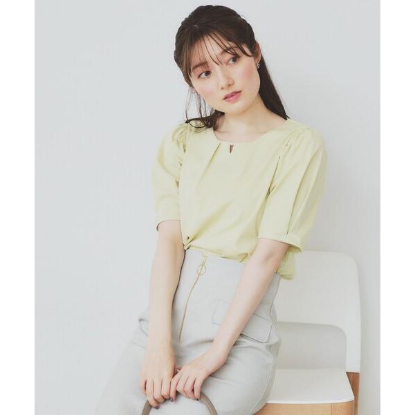 『セール実施中』ZOZO問い合わせ番号:94131206ショップ:index，インデックスブランド:index，インデックス商品名:フロントパール調タックパフトップス【UV/接触冷感/洗濯機洗い可】カテゴリ:トップス>Tシャツ/カット...