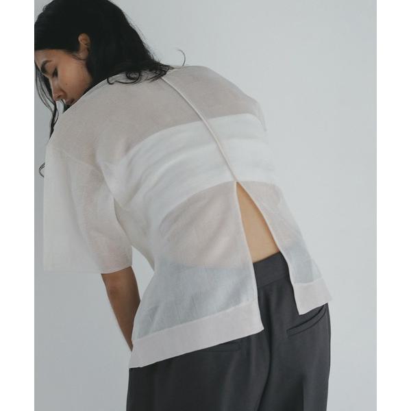 『セール実施中』ZOZO問い合わせ番号:94131629ショップ:CLANE，クラネブランド:MANOF，マノフ商品名:SHEER CHECK KNIT TOPSカテゴリ:トップス>Tシャツ/カットソーブランド品番:88106-214...