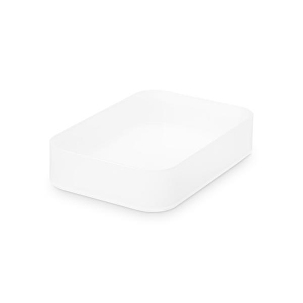 ZOZO問い合わせ番号:94131827ショップ:無印良品，ムジルシリョウヒンブランド:無印良品，ムジルシリョウヒン商品名:再生ポリプロピレン入りメイクボックス　１／４　約１５０×２２０×４５ｍｍカテゴリ:インテリア>収納グッズブラン...