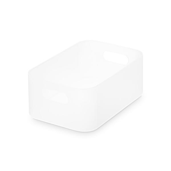 ZOZO問い合わせ番号:94131828ショップ:無印良品，ムジルシリョウヒンブランド:無印良品，ムジルシリョウヒン商品名:再生ポリプロピレン入りメイクボックス　１／２　約１５０×２２０×８６ｍｍカテゴリ:インテリア&gt;収納グッズブラン...