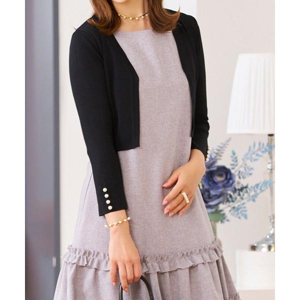 ZOZO問い合わせ番号:94132251ショップ:Joint Space，ジョイントスペースブランド:Prima Scherrer，プリマシェレル，Joint space，ジョイントスペース商品名:パールボタン付き サマーニット ボレロ P...