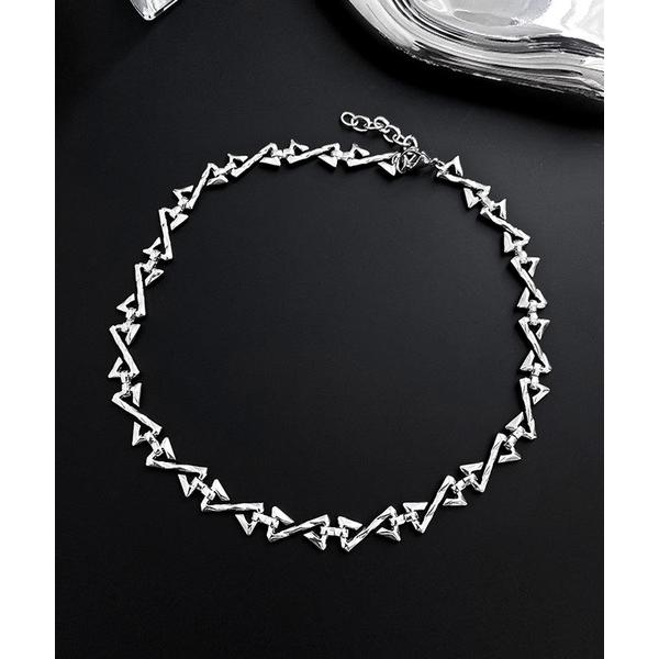 『タイムセール実施中』ZOZO問い合わせ番号:94134087ショップ:BUFFALO BOBS，バッファローボブズブランド:JOHNNY WOLF，ジョニーウルフ商品名:GIDGET トライアングルチェーン ネックレス 【シルバー925コ...