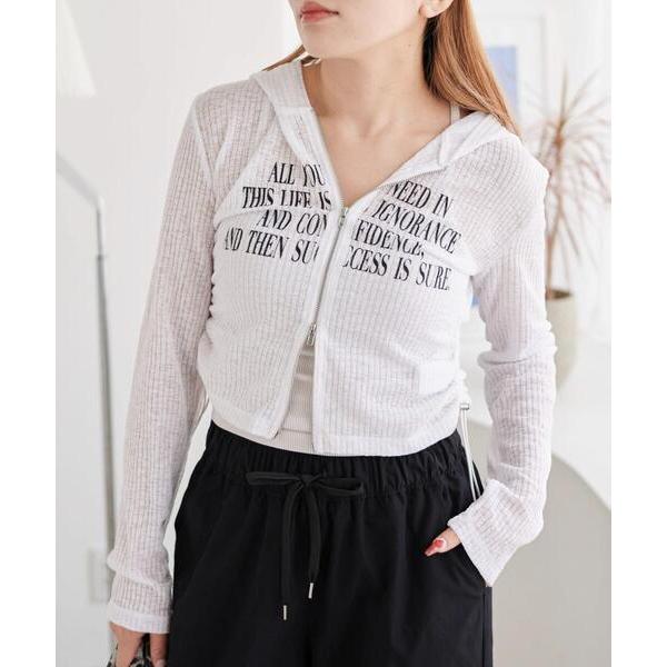 『タイムセール実施中』ZOZO問い合わせ番号:94134487ショップ:WEGO，ウィゴーブランド:WEGO，ウィゴー商品名:WEGO/グラフィックシアーリブパーカーカテゴリ:トップス>パーカーブランド品番:WE25SM04-L004...