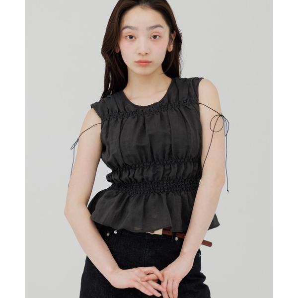 ZOZO問い合わせ番号:94195867ショップ:SENEE，セニーブランド:SENEE，セニー商品名:shirring blouse（シャーリングブラウス）カテゴリ:トップス>シャツ/ブラウスブランド品番:SEN25SM05-002...