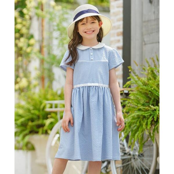 ZOZO問い合わせ番号:94226428ショップ:組曲，クミキョクブランド:組曲，クミキョク商品名:【110-140cm】サッカーストライプ ワンピースカテゴリ:ワンピース/ドレス>ワンピースブランド品番:OPKGGM0505素材:サ...