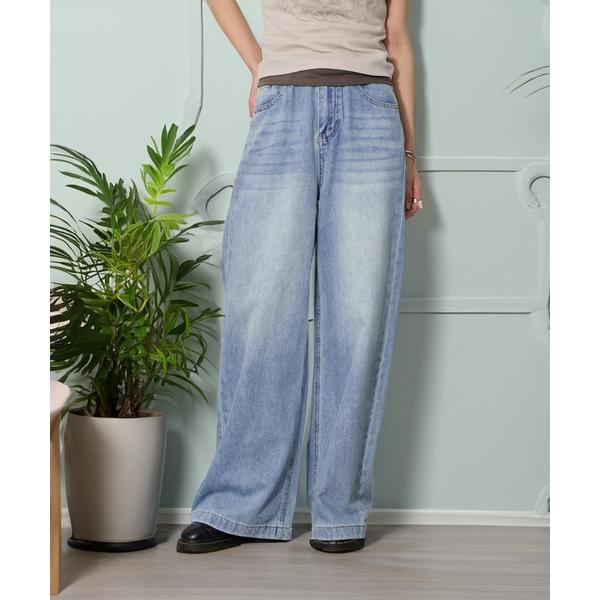 『タイムセール実施中』ZOZO問い合わせ番号:94227770ショップ:Ada.，エイダブランド:ADDITION STORE，アディションストア，VQ，ブイキュー商品名:Straight wide denim / ストレートワイドデニムカ...