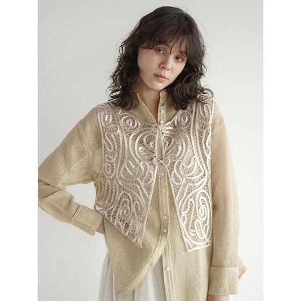 『セール実施中』ZOZO問い合わせ番号:94259437ショップ:FIKA./:ETHR OF/YORT，フィーカ/イーサオブ/ヨートブランド:FIKA.，フィーカ商品名:Barten lace mesh vestカテゴリ:トップス>...