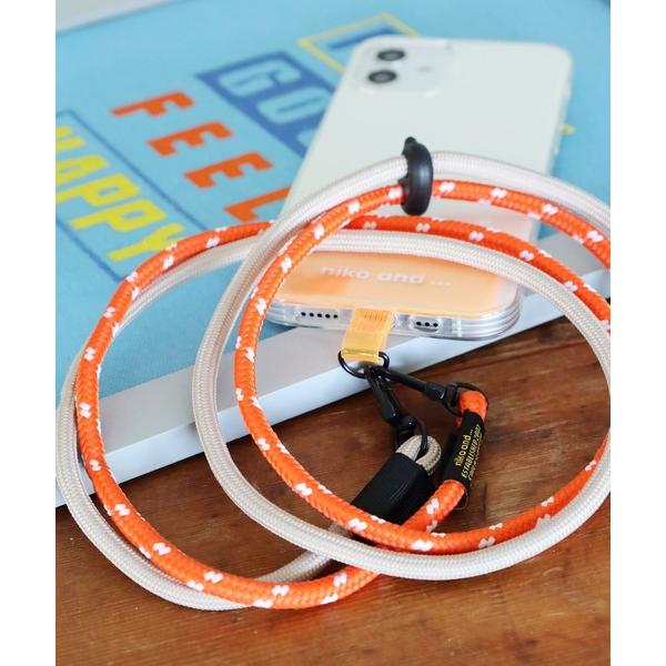 ZOZO問い合わせ番号:94259701ショップ:niko and...，ニコアンドブランド:niko and...，ニコアンド商品名:オリジナル　バイカラーニコロゴスマホショルダーカテゴリ:PC・スマホグッズ/家電>スマホグッズブラ...