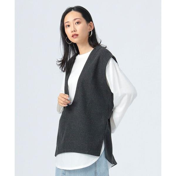 『セール実施中』ZOZO問い合わせ番号:94259880ショップ:BEAMS HEART，ビームスハートブランド:BEAMS HEART，ビームスハート商品名:【WEB限定】Uネックベスト × ロングスリーブTシャツ （セットアイテム）カテ...