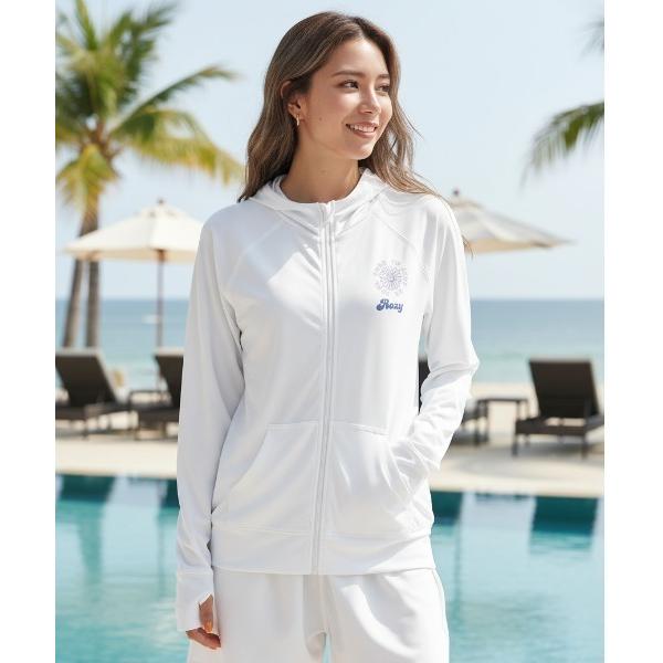 『タイムセール実施中』ZOZO問い合わせ番号:94260121ショップ:BY THE BAY，バイザベイブランド:ROXY，ロキシー商品名:【ROXY/ロキシー】24SS FEEL FREE ZIP RASH/水陸両用UVケア長袖バックプリ...