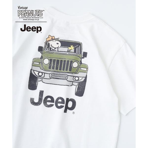 ZOZO問い合わせ番号:94261898ショップ:FUNALIVE，ファンアライブブランド:PEANUTS，ピーナッツ，FUNALIVE，ファンアライブ商品名:PEANUTS×Jeep　半袖Tシャツカテゴリ:トップス>Tシャツ/カット...