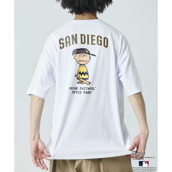 『セール実施中』ZOZO問い合わせ番号:94262321ショップ:FREAK'S STORE，フリークスストアブランド:FREAK'S STORE，フリークスストア商品名:限定展開 PEANUTS×MLB 別注 ビッグシルエット バックプリ...