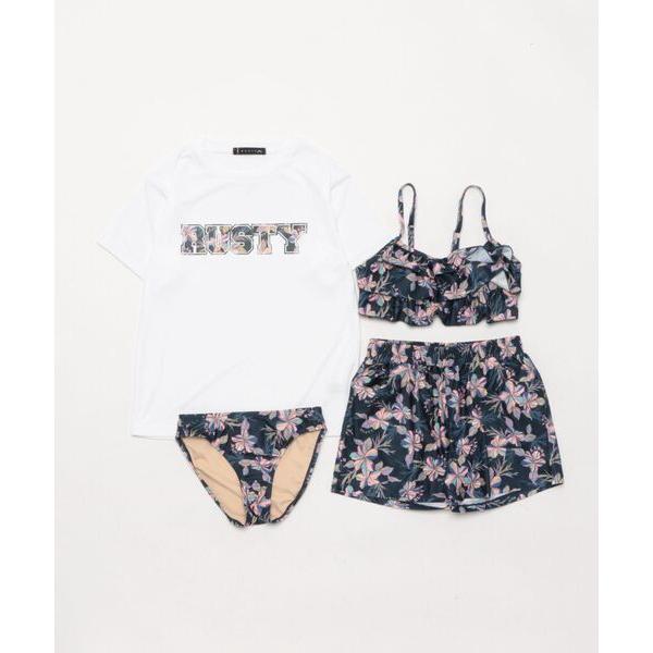 『タイムセール実施中』※このアイテムは返品・交換対象外商品です。ZOZO問い合わせ番号:94295363ショップ:OP/RUSTY，オーピー/ラスティーブランド:RUSTY，ラスティ商品名:【RUSTY/ラスティー】キッズフラワー柄水着4点...
