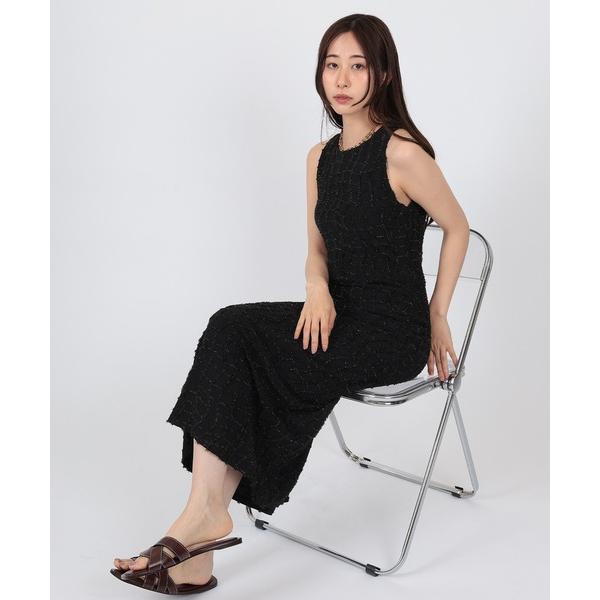 ZOZO問い合わせ番号:94295655ショップ:Lace Ladies，レースレディースブランド:SUWDEE，スーディー商品名:texture check sleeveless long one pieceカテゴリ:ワンピース/ドレス&...