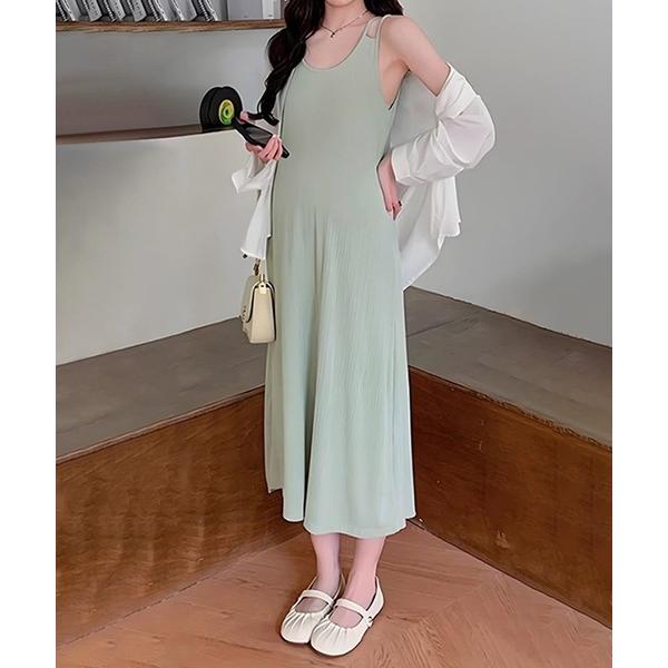 『タイムセール実施中』ZOZO問い合わせ番号:94296297ショップ:aimoha，アイモハブランド:aimoha，アイモハ商品名:ダブルストラップマタニティキャミワンピースカテゴリ:ママ＆ベビー>マタニティウェア/グッズブランド品...