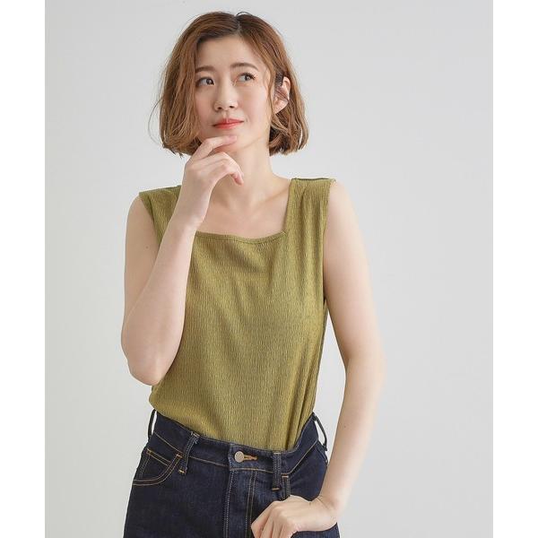 『タイムセール実施中』ZOZO問い合わせ番号:94296758ショップ:grove，グローブブランド:grove，グローブ商品名:ジャカードスクエアネックタンクカテゴリ:トップス>タンクトップブランド品番:768-12356-2025...