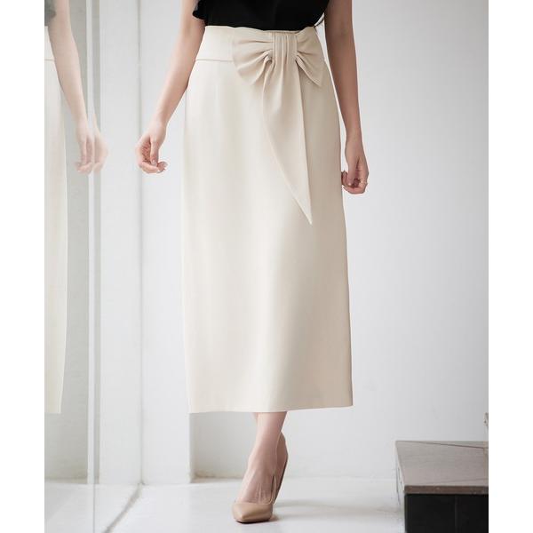 ZOZO問い合わせ番号:94298036ショップ:SAISON DE PAPILLON，セゾン ド パピヨンブランド:SAISON DE PAPILLON，セゾンドパピヨン商品名:ビッグリボンロングタイトスカートカテゴリ:スカート>ス...