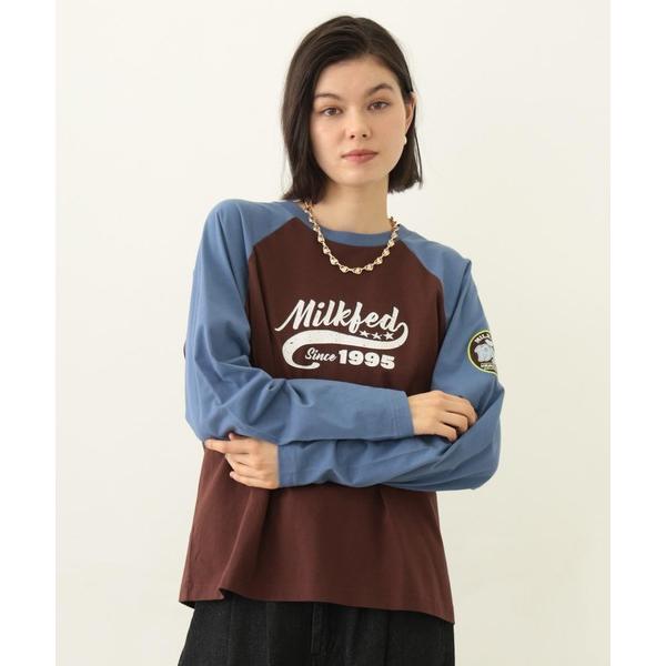『セール実施中』ZOZO問い合わせ番号:94298199ショップ:MILKFED.，ミルクフェドブランド:MILKFED.，ミルクフェド商品名:LOGO PATCH B/B TEEカテゴリ:トップス>Tシャツ/カットソーブランド品番:...