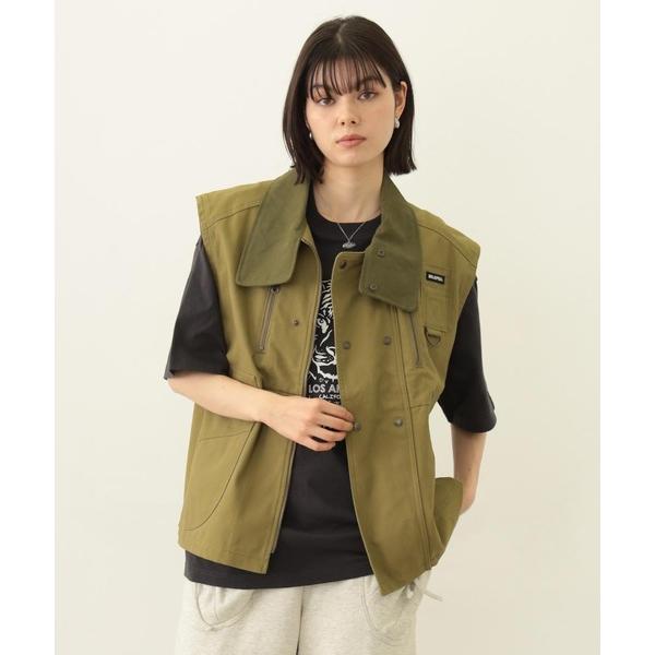 『セール実施中』ZOZO問い合わせ番号:94298216ショップ:MILKFED.，ミルクフェドブランド:MILKFED.，ミルクフェド商品名:DEFORMED COLLAR DUCK VESTカテゴリ:トップス>ベストブランド品番:...