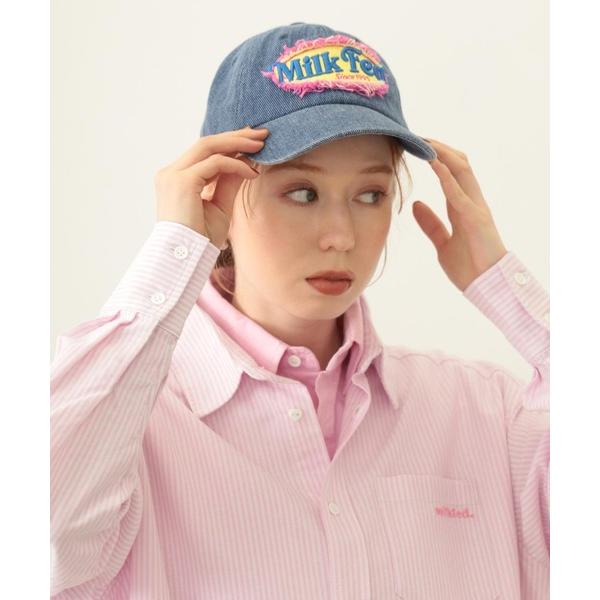 『セール実施中』ZOZO問い合わせ番号:94298234ショップ:MILKFED.，ミルクフェドブランド:MILKFED.，ミルクフェド商品名:FRAYED LOGO PATCH CAPカテゴリ:帽子>キャップブランド品番:10325...