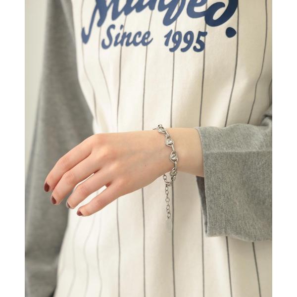 ZOZO問い合わせ番号:94298251ショップ:MILKFED.，ミルクフェドブランド:MILKFED.，ミルクフェド商品名:HEART CHAIN BRACELETカテゴリ:アクセサリー>ブレスレットブランド品番:10325305...