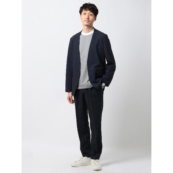 『タイムセール実施中』ZOZO問い合わせ番号:94298396ショップ:SUIT SQUARE，スーツスクエアブランド:SUIT SQUARE，スーツスクエア商品名:PERFORMANCE SUIT【2点セット】ノーカラージャケット＆パンツ...