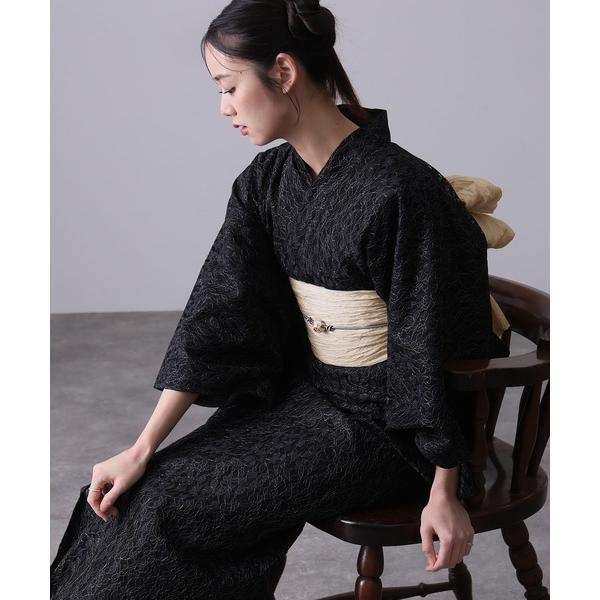 ZOZO問い合わせ番号:94333331ショップ:PourVous，プールヴーブランド:yulie，ユリエ商品名:「セパレート 二部式 」一人で着られる 大人浴衣3点セット オリジナルデザイン 綿 兵児帯 女性 黒 選べる シック レトロ ...