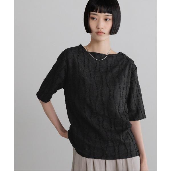 ZOZO問い合わせ番号:94333968ショップ:LOWRYS FARM，ローリーズファームブランド:LOWRYS FARM，ローリーズファーム商品名:ジャガードフリンジ５Ｓ　 495079カテゴリ:トップス>Tシャツ/カットソーブラ...